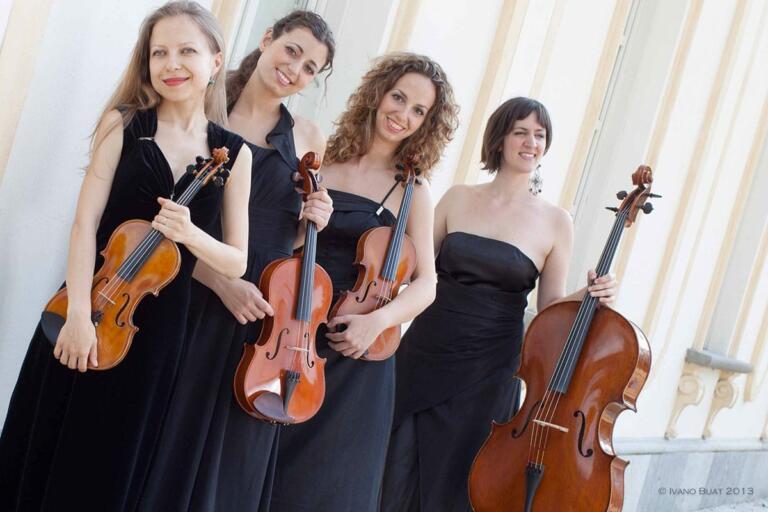 QUARTETTO EFFE - Quatuor féminin à cordes - DistriShow booking - Glamour